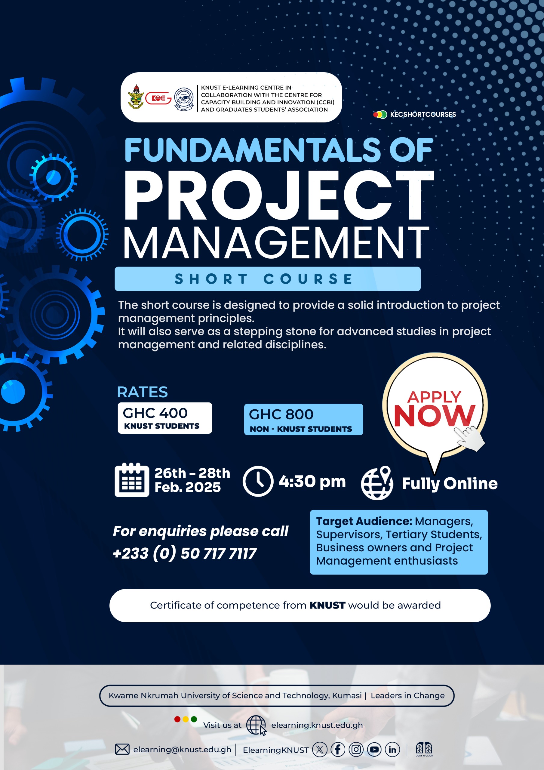 Fundamentals of Project Management CH2 | Elearning, KNUST