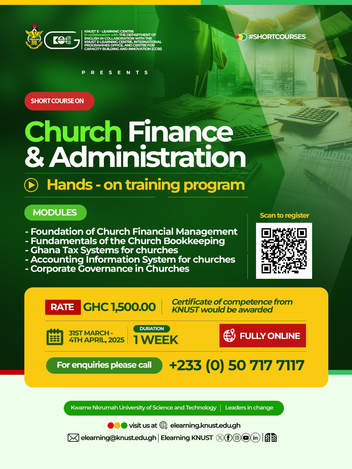 Church Finance and Administration | Elearning, KNUST